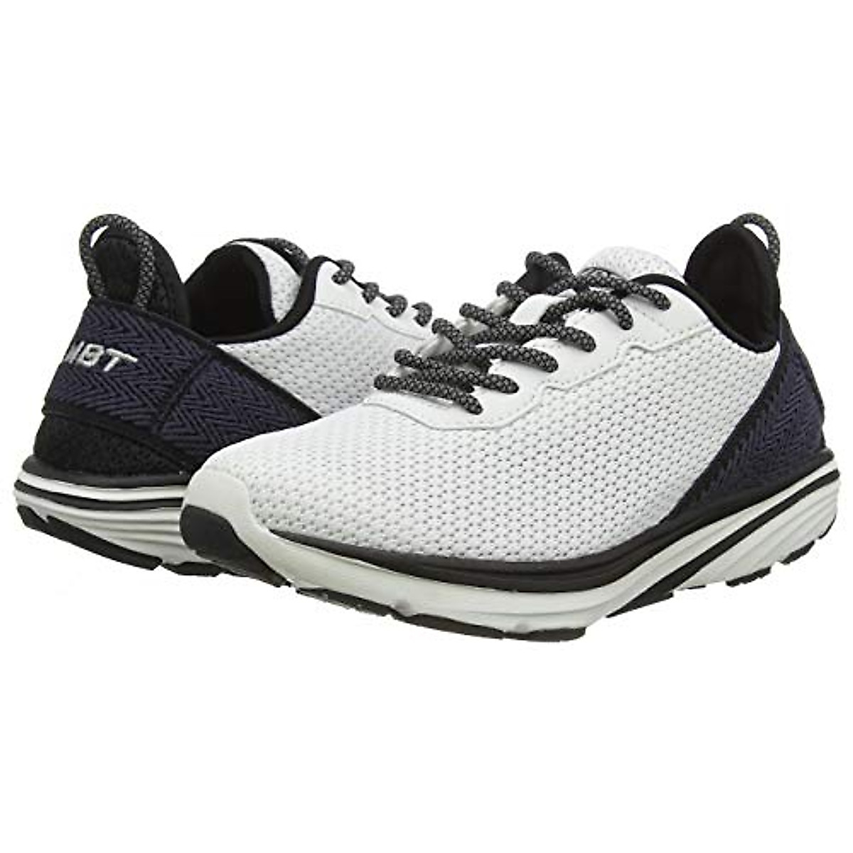 MBT Rocker Bottom Shoes Men’s – Athletic Running Walking Shoes Gadi - Black/Wht