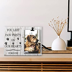 KINGNOW Pet Picture Frame Cat or Dog Frame 4x6 Memorial Pet Loss Picture Frame