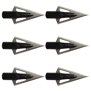 e5e10 135 Grain Metal Broadheads 2 Blade Hunting Arrowhead for DIY Wood Arrow Longbow for Hunting 12pcs