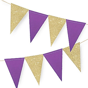 Purple Gold Graduation Party Supplies NYU Purple Gold Graduation Party Decorations 2023/Graduation Backdrop Purple Gold Grad Balloons/Photography Background for Class of 2023 Graduation