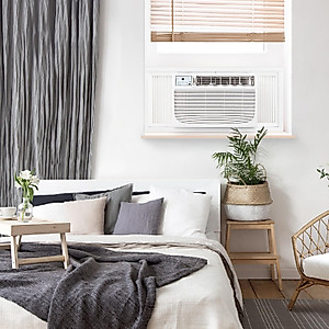 Keystone 24,000 BTU Window Air Conditioner with Dehumidifier and Supplemental Heat, 230V, Window AC for Extra Large Rooms up to 1500 Sq. Ft. with Remote Control, 3 Speeds, and Washable Filter, White