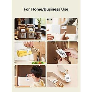 NIIMBOT B21 Label Maker, Thermal Label Printer, Portable Inkless Label Makers for Home/Office/Business, with 1 Pack 50x30mm White Label, Compatible with iOS & Android, (White)