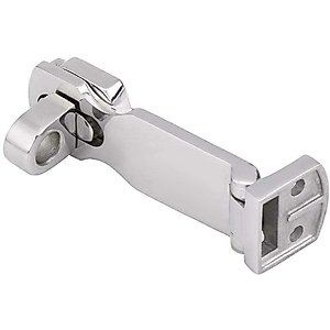 ISURE MARINE Grade Stainless Steel 3" Heavy Duty Door Hasp with Turning Padlock Eye Mount with Screws