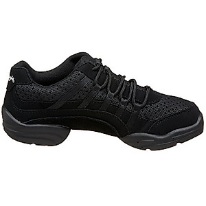 Capezio Unisex Rock It Dansneaker Dance Shoe, Dance Shoes With Cool Ventilated Arch & Modern Design For Many Styles Of Dance,Shoes Women & Men Can Wear For Studio Practice & On Stage-Black,Size 10.5