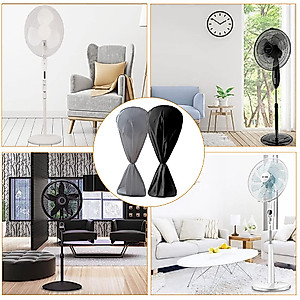 BOSKING Electric Fan Dust Cover 420D Heavy Duty Standing Round Fan Cover Washable All Electric Fan Sleeve Waterproof Dustproof Protective Cover for Pedestal Stand Fan Floor Fan - Grey (Grey)