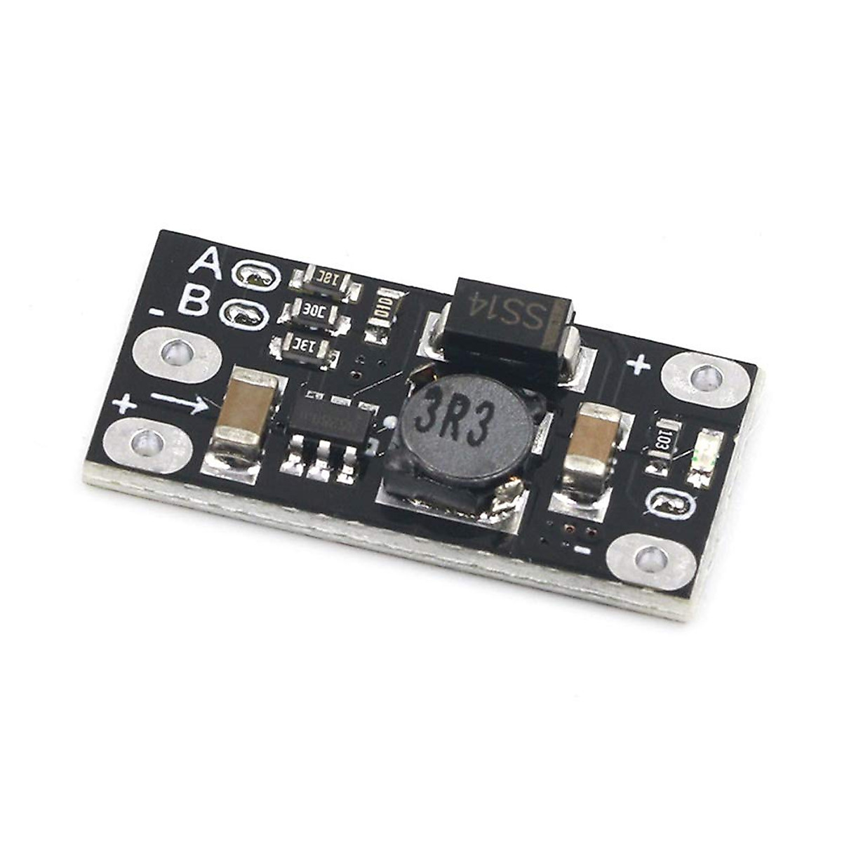 DAOKI 5PCS Mini DC-DC Boost Converter Module 3V 3.2V 3.3V 3.7V 5V 9V to 12V Step-Up Voltage Regulator Power Supply Module with 24AWG Cable