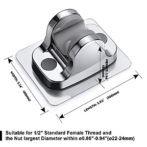 Strong Adhesive Shower Holder, PureHome Self-Adhesive Wall Mounted Shower Bracket for Handheld Shower Head