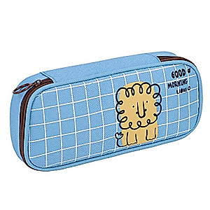 Oxford Pencil Case with Zipper Handle Medium Pencil Pouch Bag Pen Marker Pouch Cosmetic Bag Stationery Bag