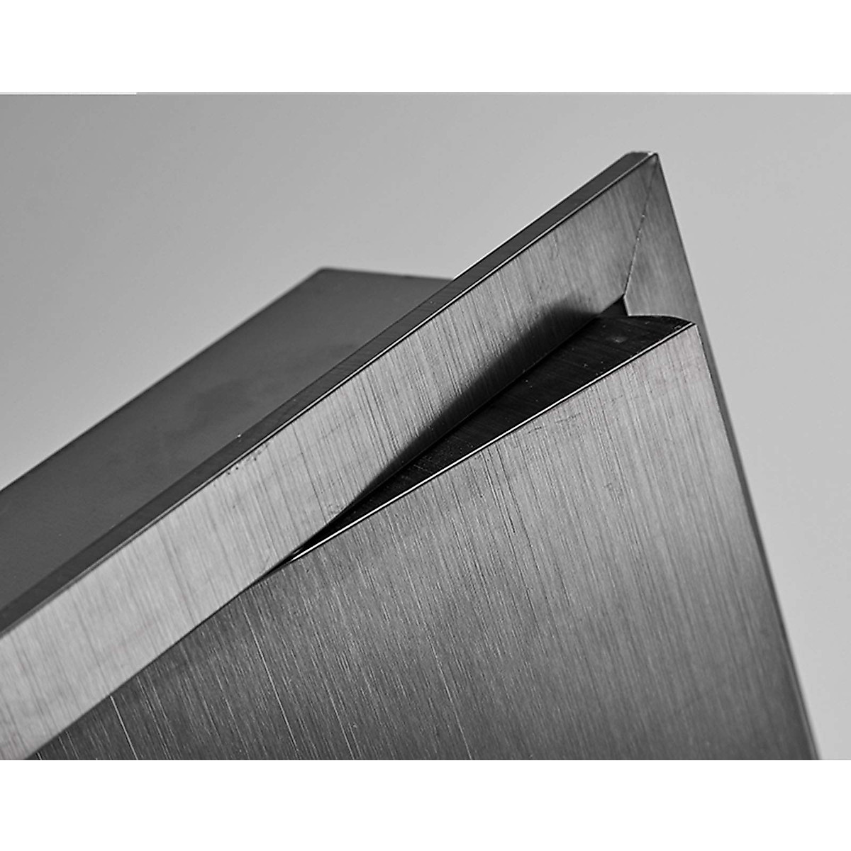 Square Trash and Waste Chute Lid Built-in Countertop- 304 Stainless Steel Balance Flap Cover, Brushed Surface Trash Grommet Swing Trash Can Lid