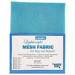 ByAnnie's Mesh Fabric Lightweight Galaxy Bundle-Lipstick, Parrot Blue, Pewter, Tahiti, Black and Blast Off Blue 18" x 54" with Tape Measure Bundle of 7 Items Galaxy