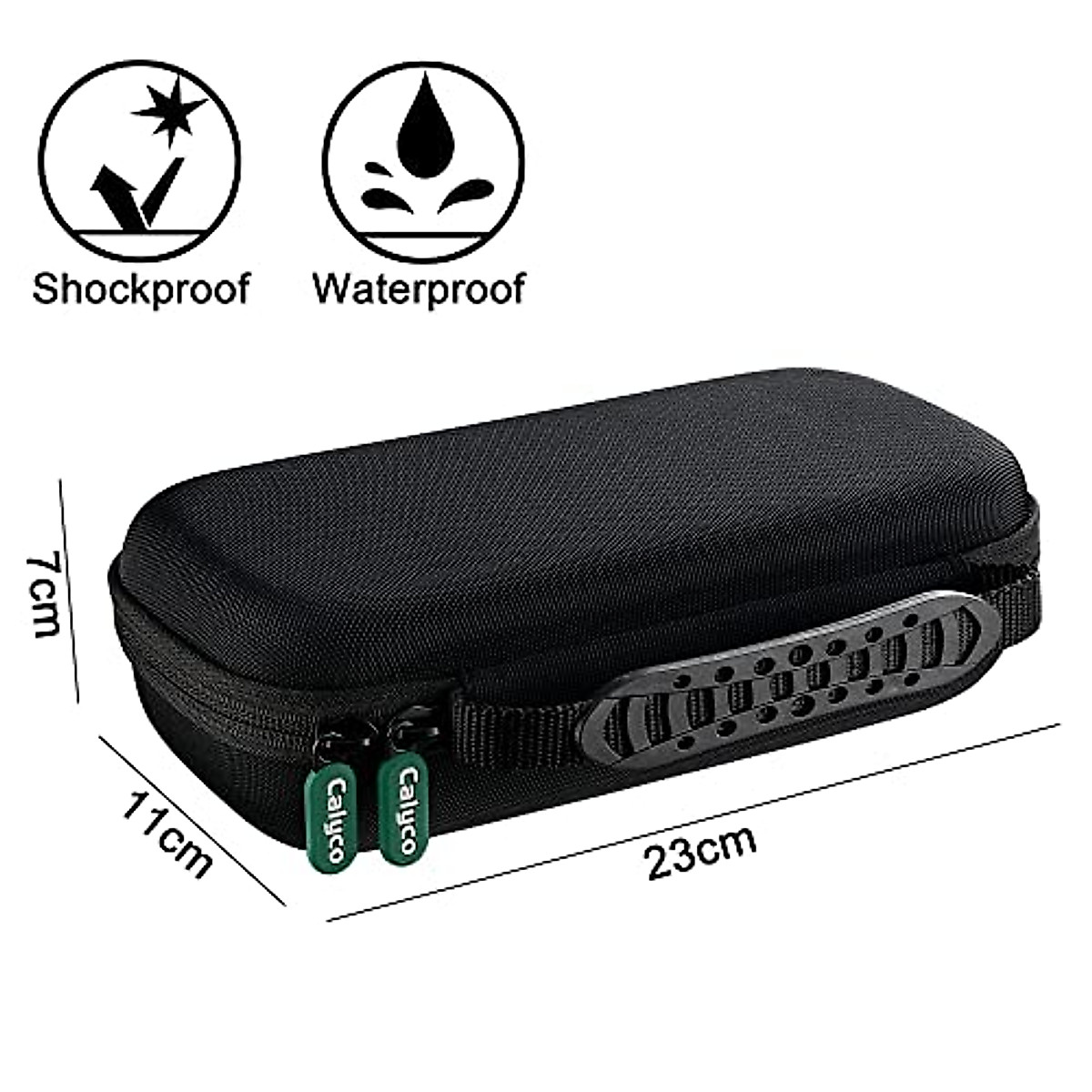 C CALYCO Portable Hard Travel Case for Bose SoundLink Flex Wireless Speaker, Travel Storage Case with Mesh Pockets for SoundLink Flex Speaker and Accessories (Black, Case Only)