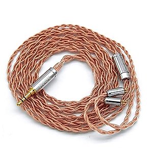 FAAEAL 8-core Silver Plated Upgrade Cable,with 2 pins 0.78mm Connector for BL03 ES4 ZST ZSN ZS10 C16 ZSX ZS10 PRO AS16 ZS7 ZSR TRN V80 V90 BA5 KB KS1 KS2 Earphones(3.5mm Plug)