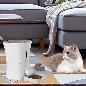 SKYMEE WiFi Pet Feeder Automatic Food Dispenser for Cats & Dogs, Wi-Fi Enabled App for iPhone and Android…