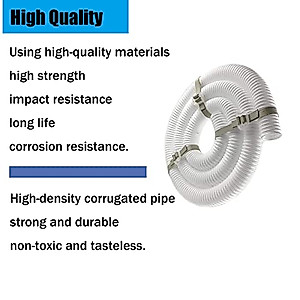 RO6G Pool Cleaner 6-Ft Cuffless Feed Hose Replacement for Polaris 360 Cleaner 9-100-3102 ONLY 360 1-1/2" Diameter.