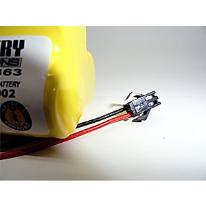 2pc Replacement for Litonia ELB-B002 Battery Emergency Light 3.6v 2.2Ah NiCD ELBB002