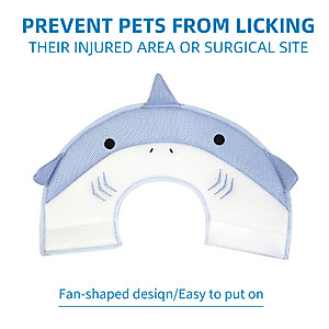 Oceskyha Cat Cone Collar Soft to Stop Licking, Cat Recovery E Collar for Small Large Cats,Collar for Small Dogs Teddy Dog, Cat Neck Cone Alternative for Cats Kittens(Blue Dink)