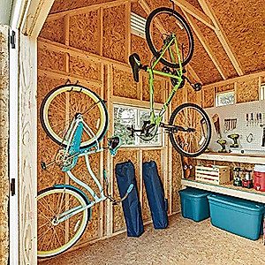 9 Pack Bike Storage Hooks with 9 Pack Hook and Loop Storage Straps Extension Cord Straps