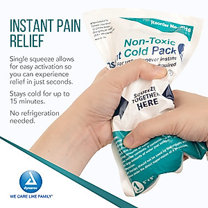 Dynarex 4518 Instant Cold Pack with Urea, 5"x9", Pack of 24