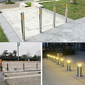 Car Parking Space Lock Bollard,2 Parking Yellow and Balck Lockable Down Car Parking Barrier Post,Private Car Park Driveway Guard Saver Blocker,76×800mm