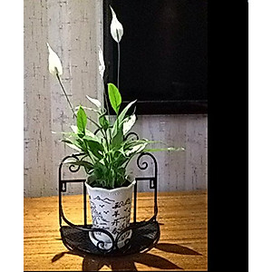 mkki Home Supplies Storage Shelving Wrought Iron Wall Bathroom Shelf