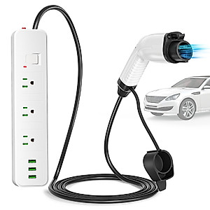 EVJUICION V2L Vehicle to Load Adapter Compatible with Hyundai Ioniq 5 Ioniq 6 Kia EV6 EV9 NIRO EV 15 Amp V2L Adapter for J1772 Electric Cars Discharger Socket with 120V US Socket