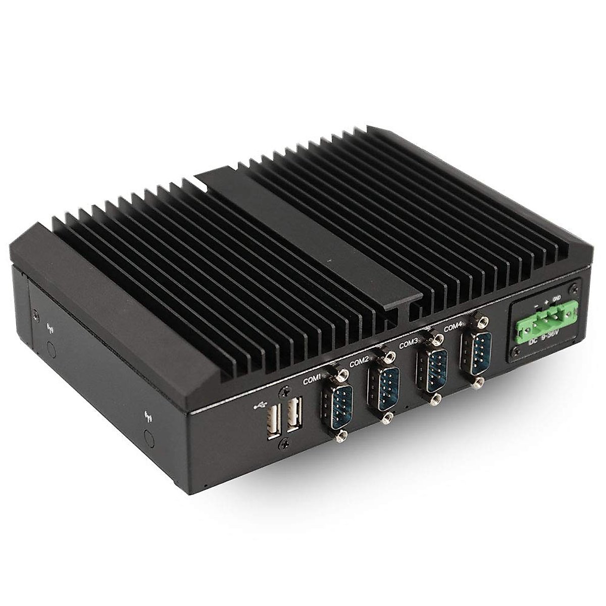 GigaIPC QBiX-Pro-APLB4200H-A1 Fanless Industrial Intel Pentium N4200 Mini PC, Dual Intel GbE LAN, 4 x Serial COM (4GB DDR3L SODIMM + 500GB 2.5" SSD, Windows 10 Home)