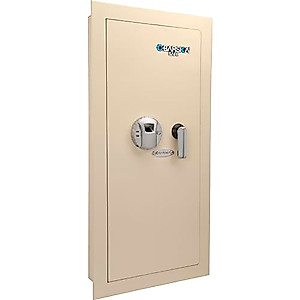 Barska Biometric Fingerprint Digital Security Hidden In Wall Safe Between Standard Wall Studs 0.83 Cu Ft - Left Opening