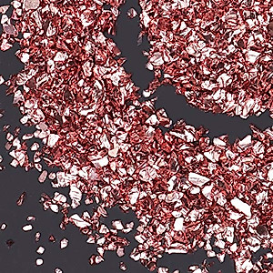 Crushed Glass Craft Glitter for Resin, Irregular Metallic Crystal Chips Sprinkles Chunky Glitter Shiny Nail Sequins Flakes for Nail Art DIY Jewelry Making Decoration Vase Filler