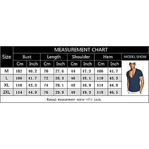 Rela Bota Mens Deep V Neck T shirt Stretch Muscle Gym Workout Tee shirt Short Sleeve Slim Fit Low Cut Tank Tops Burgundy
