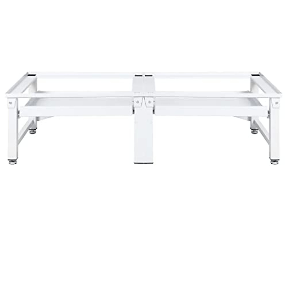 vidaXL Washing and Drying Machine Pedestal with Pull-out Shelves White