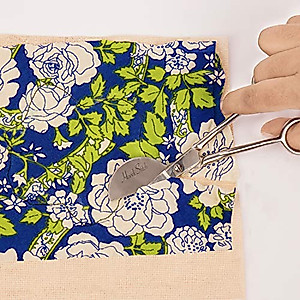 Handi Stitch Duckbill Appliqué Scissors with Case - 6 inch/15cm Overall Length - Scissor for Appliquéing & Embroidery - Paddle Shaped for Arts & Crafts, Fabric & Embroidery - Small Cutting Scissors