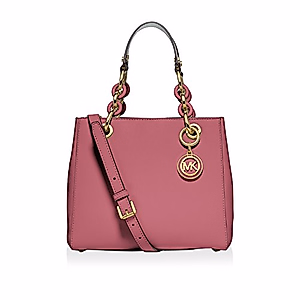 Michael Kors Cynthia Small Leather Satchel Tulip Bag
