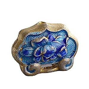 1Pc Sterling Silver Spacer Bead Long Life Lock Charm Beads Enamel Metal Beads Silver Spacer Beads for Jewelry Making Bracelet Necklace Amulet for Wealth Good Luck Crafts Collectible