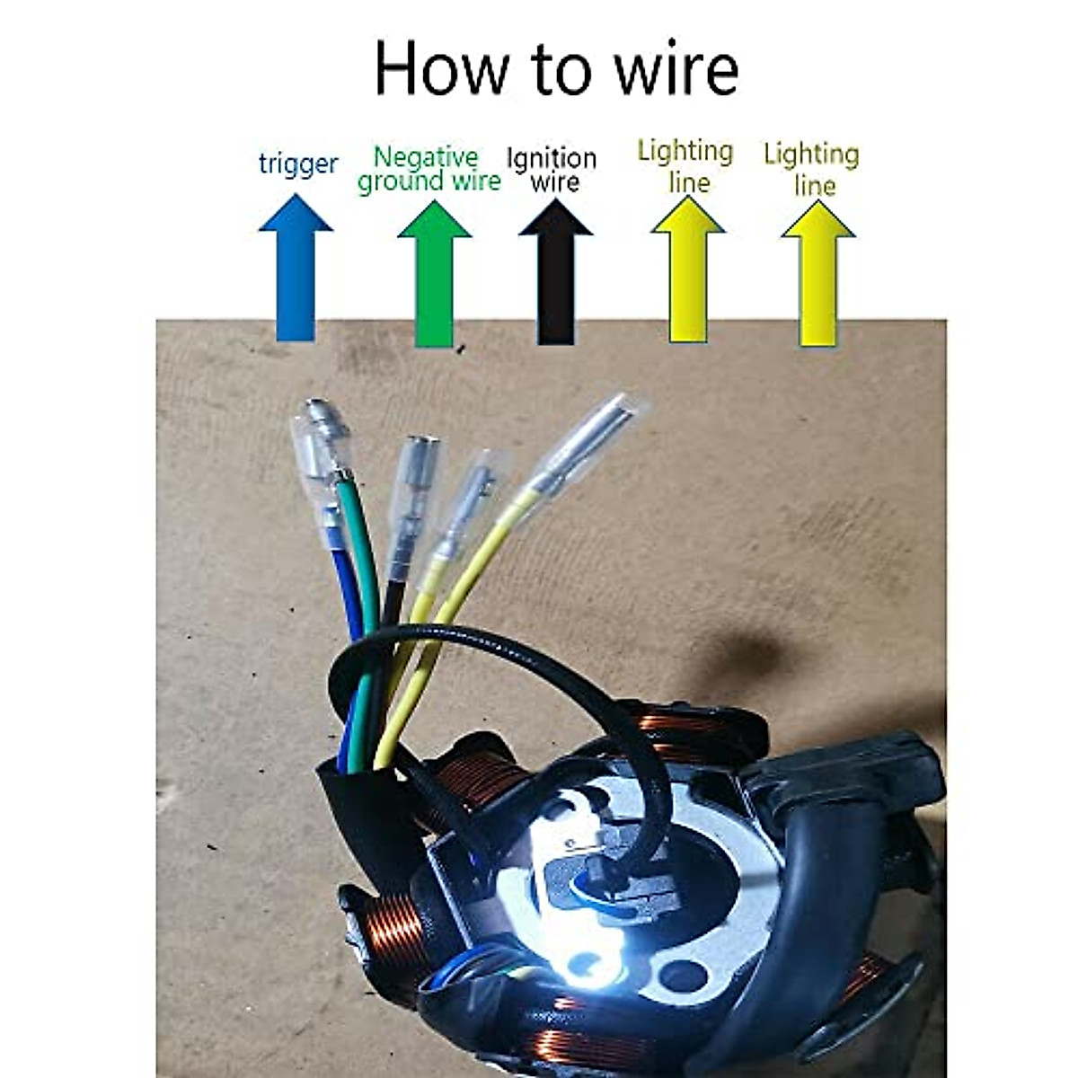 TFCFL 125cc Engine 4 Stroke Motor Single cylinder with Air-Cooled Motor Engine Pit Dirt Bike For Honda CRF50 CRF70 XR50 XR70 Dirt Pit Bike Motorcycle Spark Plug A7TC (125cc Engine 4 Stroke)