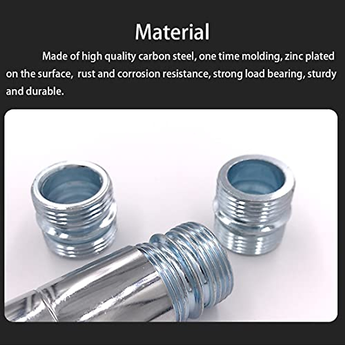 SDTC Tech 6 PCS 1"/25.4 mm Diameter Shelf Connectors for Wire Rack Shelves Glass Shelf Storage Racks Metal Rack Support Nut Replacement