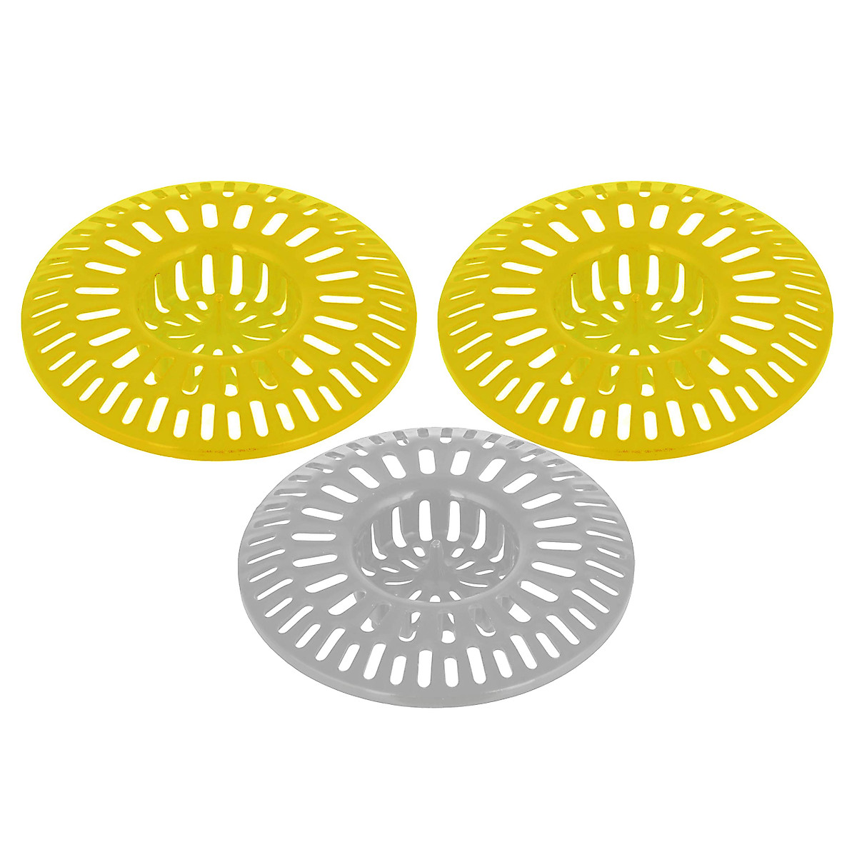 Shower Hair Catcher 3 inches - Pack of 2 - Kitchen Drain Stopper - Sink Basket Trap - Bathtub Protector Bath StrainerÊ