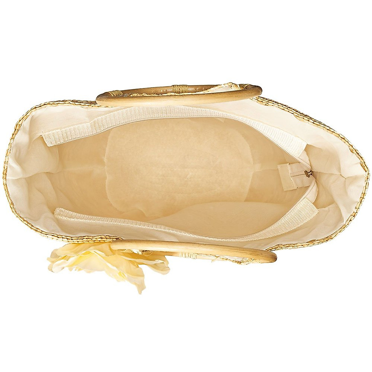 Women's Straw Handbag Flower Woven Summer Beach Messenger Tote Bag Basket Shopper Purse