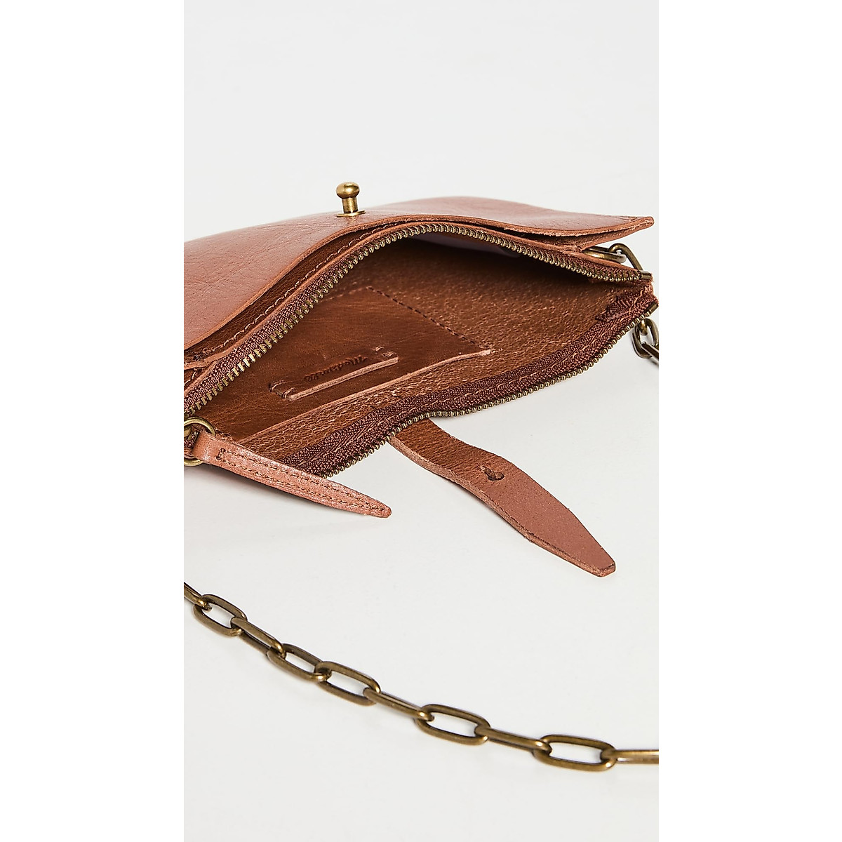 Madewell Women's The Transport Accordion Crossbody, English Saddle, Tan, Brown, One Size