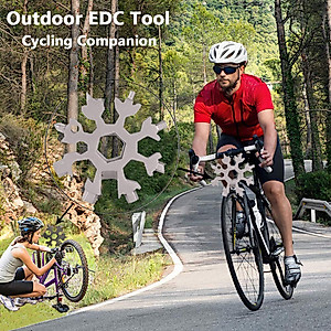 Snowflake Multi-Tool Stainless Steel Snowflake Keychain Tool 18-in-1 Incredible Tool Snowflake Screwdriver Tactical Tool for Outdoor Camping