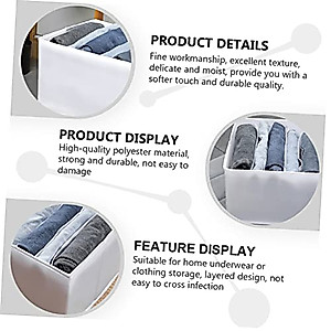 SOESFOUFU 1pc Underwear Storage Box Cabinet Drawer Necktie Organizer Clothes Storage Box Desk Closet Fabric Organizer Bra Drawer Dividers Sock Storage Box 7 Cell Sock Box Closet Storage Box
