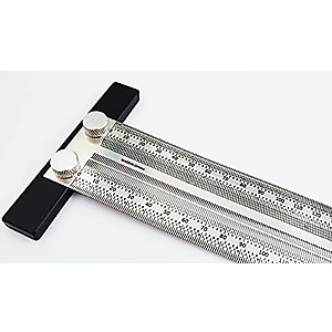 Apple&Orange 200mm Stainless Steel Marking T Square Ruler for Woodworking Scribing Line Ruler Carpenter Square Measuring Tool