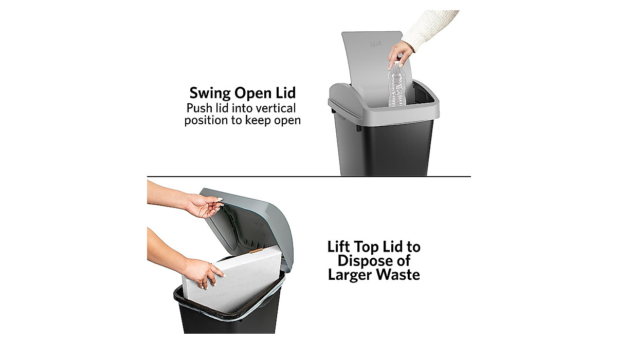 Glad Link & Sort: 3-Bin Waste & Recycle Center - Odor Protect