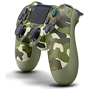 DualShock 4 Wireless Controller for PlayStation 4 - Green Camouflage (Renewed)