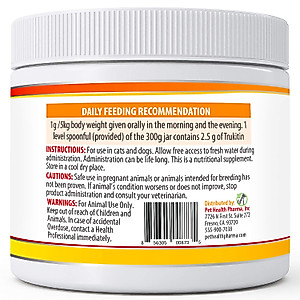 Trukitin Chitosin Based Phosphate Binder for Cats & Dogs – All Natural Human Grade Ingredients for Renal Support Supplement with Calcium Carbonate Oral Powder (Made in U.S.A)