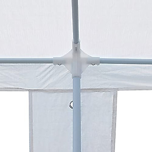 Garden Tent Lager Outdoor Event Shelter Party Gazebo 10x30ft with 8 Sidewalls Heavy Duty Waterproof Beach Outdoor Festival Wedding Marquee Awning Marquee White