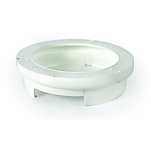Camco 9-inch Pop-A-Plate Plastic Plate Dispenser | Ideal for Compact Spaces, RVs and Trailers | Mounts Under Cabinets or Shelves | White (57001)