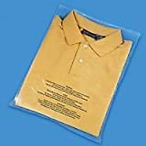 Uline 400 Piece Self Seal Suffocation Warning Combo Pack 1.5 Mil Poly Bags: 4 Sizes, 100 Each: 6x9, 8x10, 9x12, 11x14