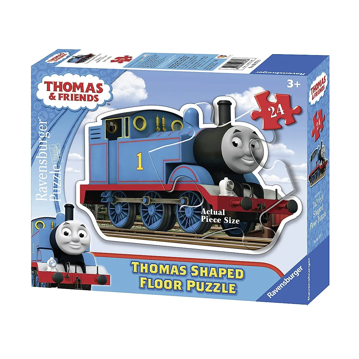 Ravensburger Thomas & Friends: Thomas The Tank Engine 24 Piece Shaped Floor Jigsaw Puzzle for Kids – Every Piece is Unique, Pieces Fit Together Perfectly