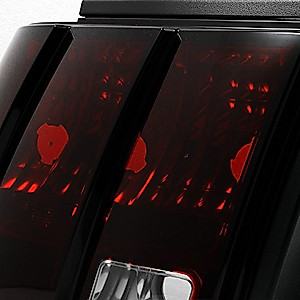 AKKON - For Ford Mustang Dark Red Tail Lights Brake Lamps Driver Left + Passenger Right Side Replacement Pair