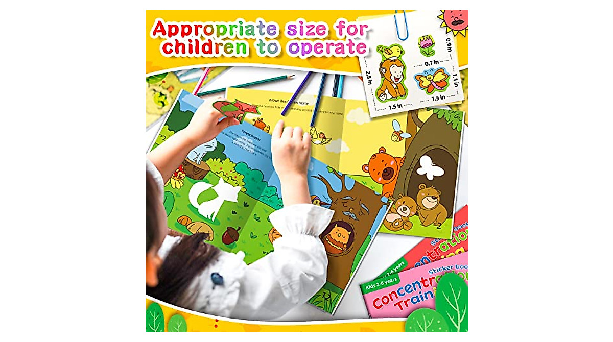 Sticker & Activity Books for Kids 1-6: 20 Fun Learning Sets